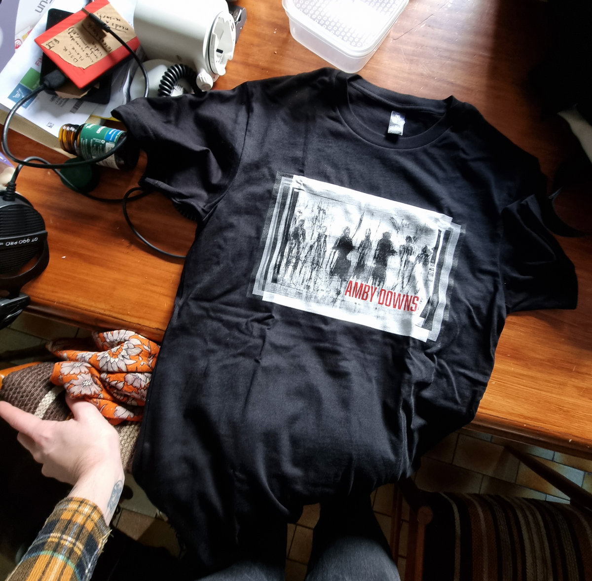 Pre-sale: Black Short Sleeve T-shirt - "Slave" design | amby downs