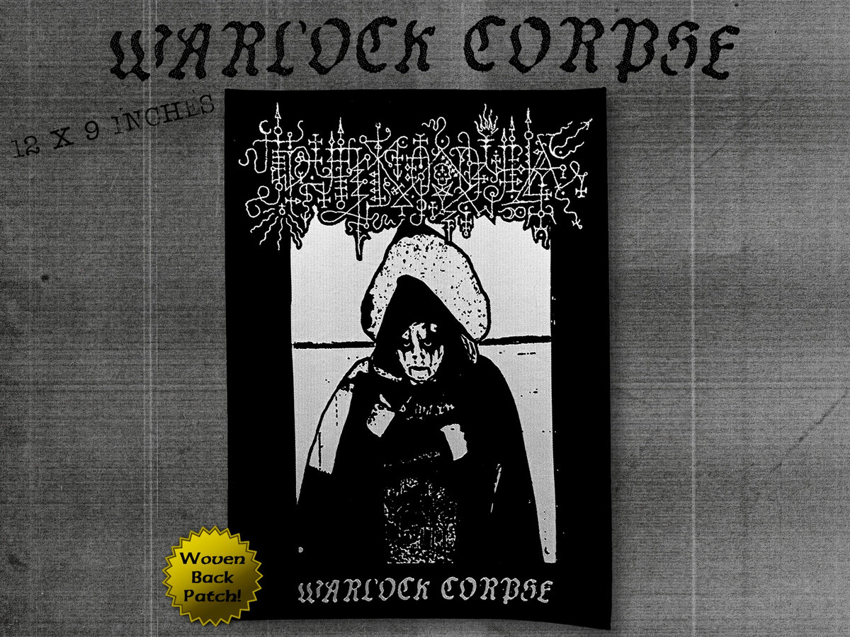Warlock Corpse - Woven Back Patch | Grime Stone Records