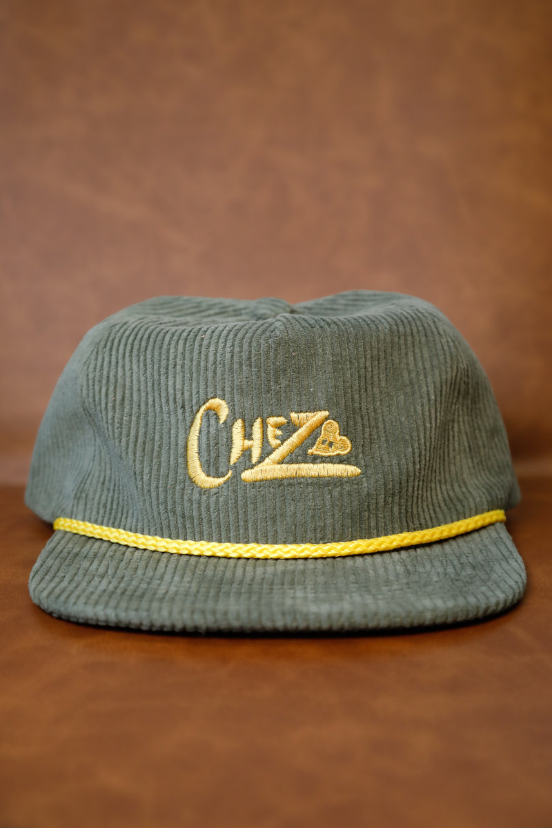 Green Chez Logo Corduroy Hat | Chez