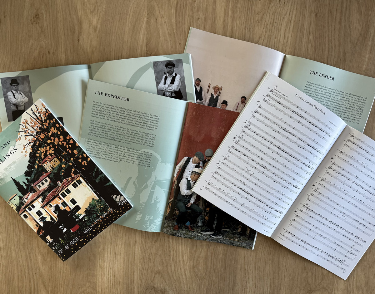 A4 deluxe booklet of short stories, photographs, and musical scores ...