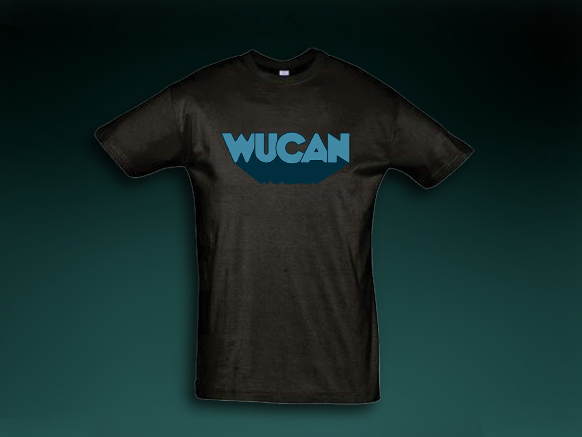 WUCAN – Logo T-Shirt (Black, Blue Discharge Print) | Wucan