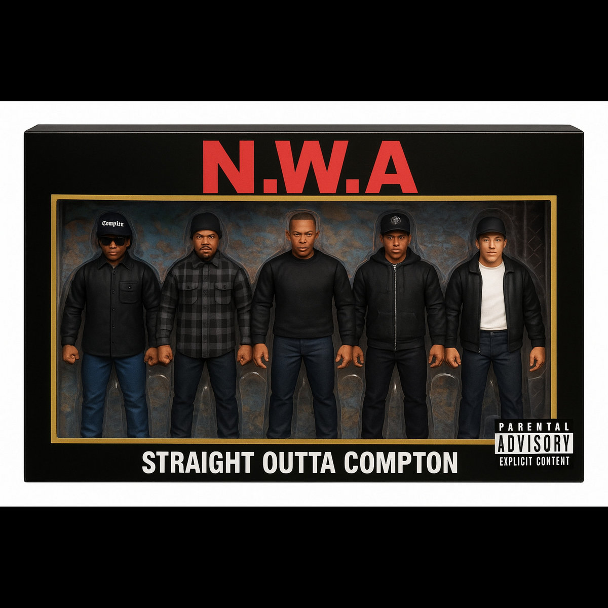 NWA Compton Hip Hop Action Figures 5 Pack | Rick Reinhart