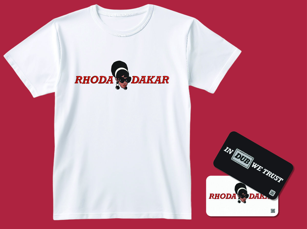 Rhoda Logo Tee + Stickers - White | Rhoda Dakar