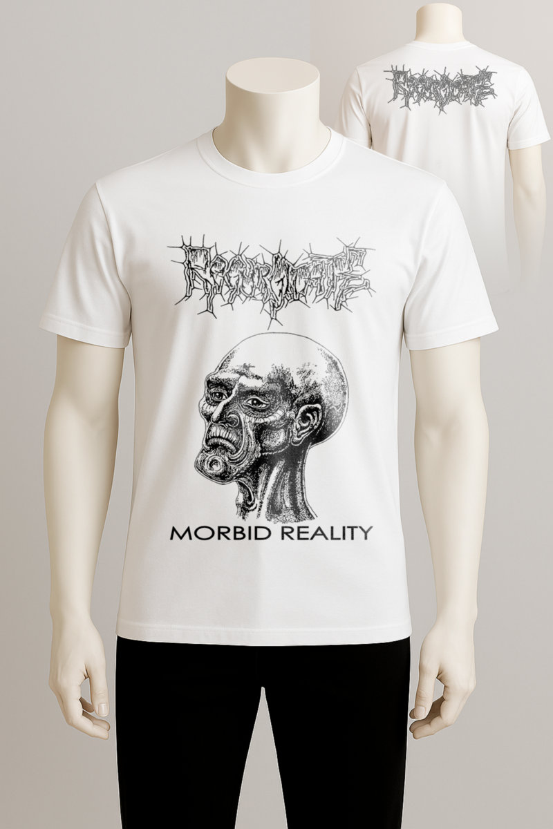 REGURGITATE: Morbid Reality - White T-Shirt (SHORT SLEEVE) | Cemiterio ...