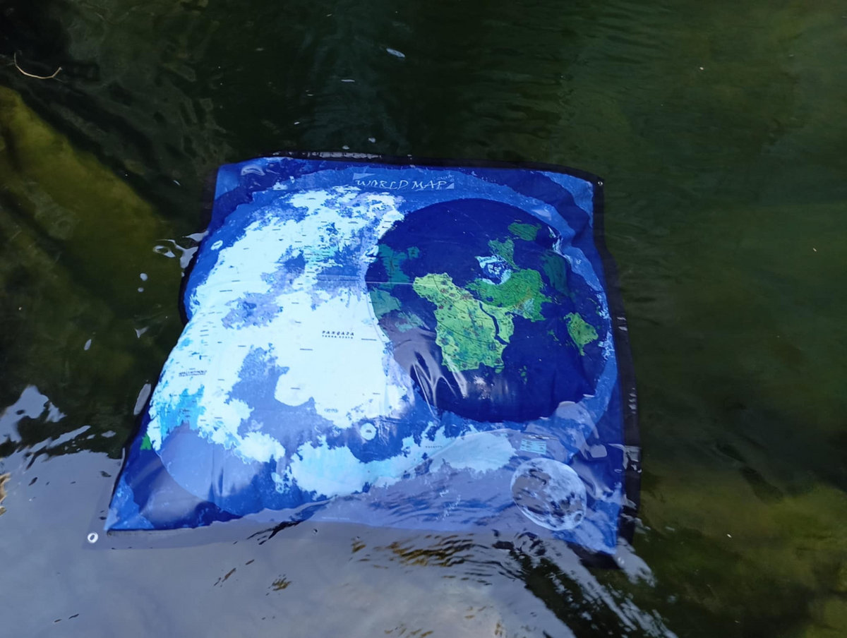 World Map Vibes Of Cosmos Banner 1m x 1m | Mountaindub