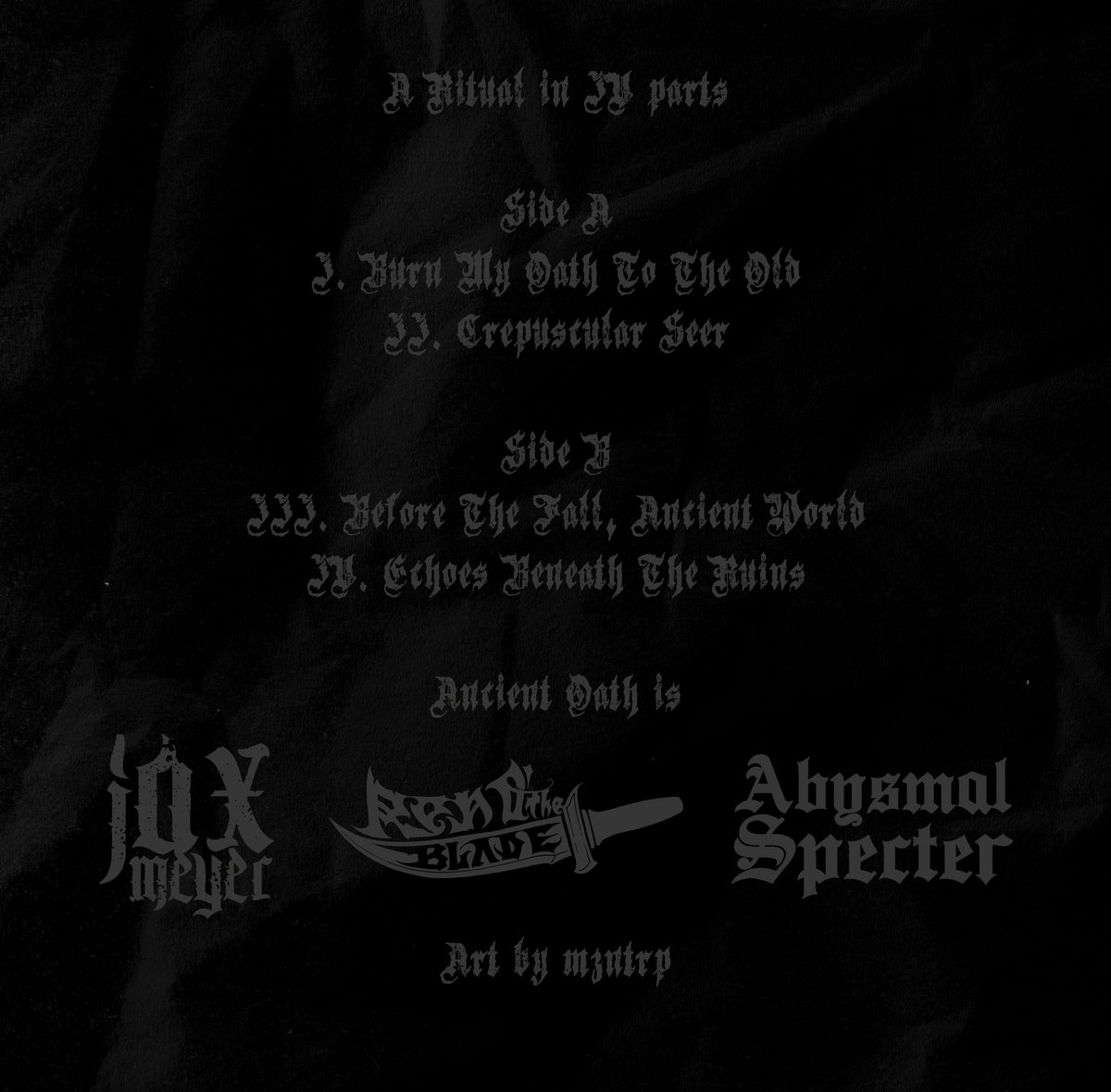 Burn My Oath To The Old (Debut) | ANCIENT OATH | SOKOL KEEP