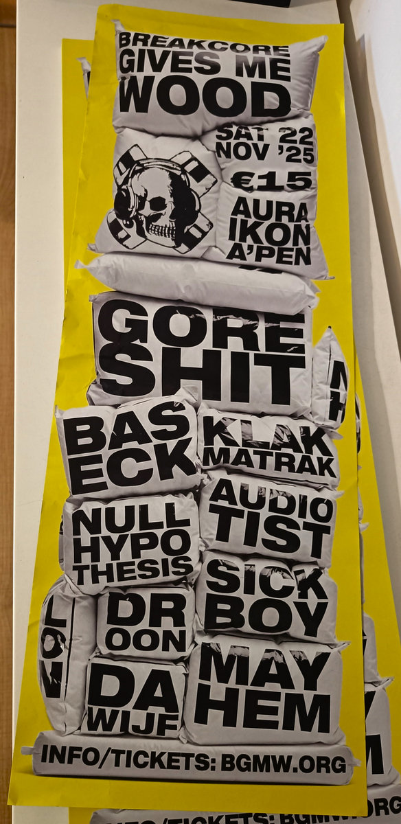 Breakcore Gives Me Wood Patch + free poster. | droon