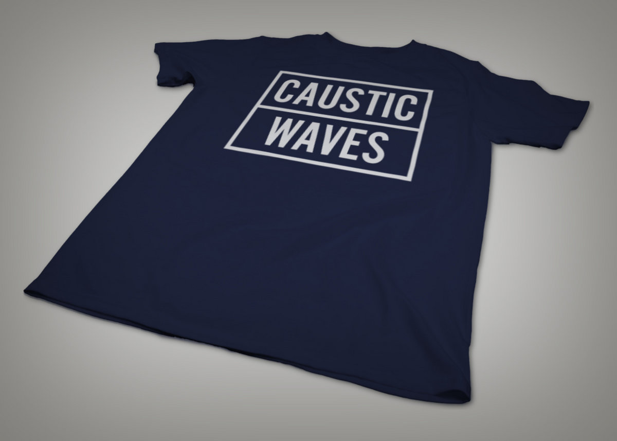 Caustic Waves Logo T-Shirt (Navy) | Caustic Waves