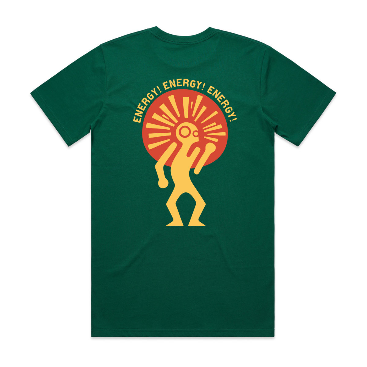 'Energy! Energy! Energy!' T-Shirt (Green) | Fliptrix