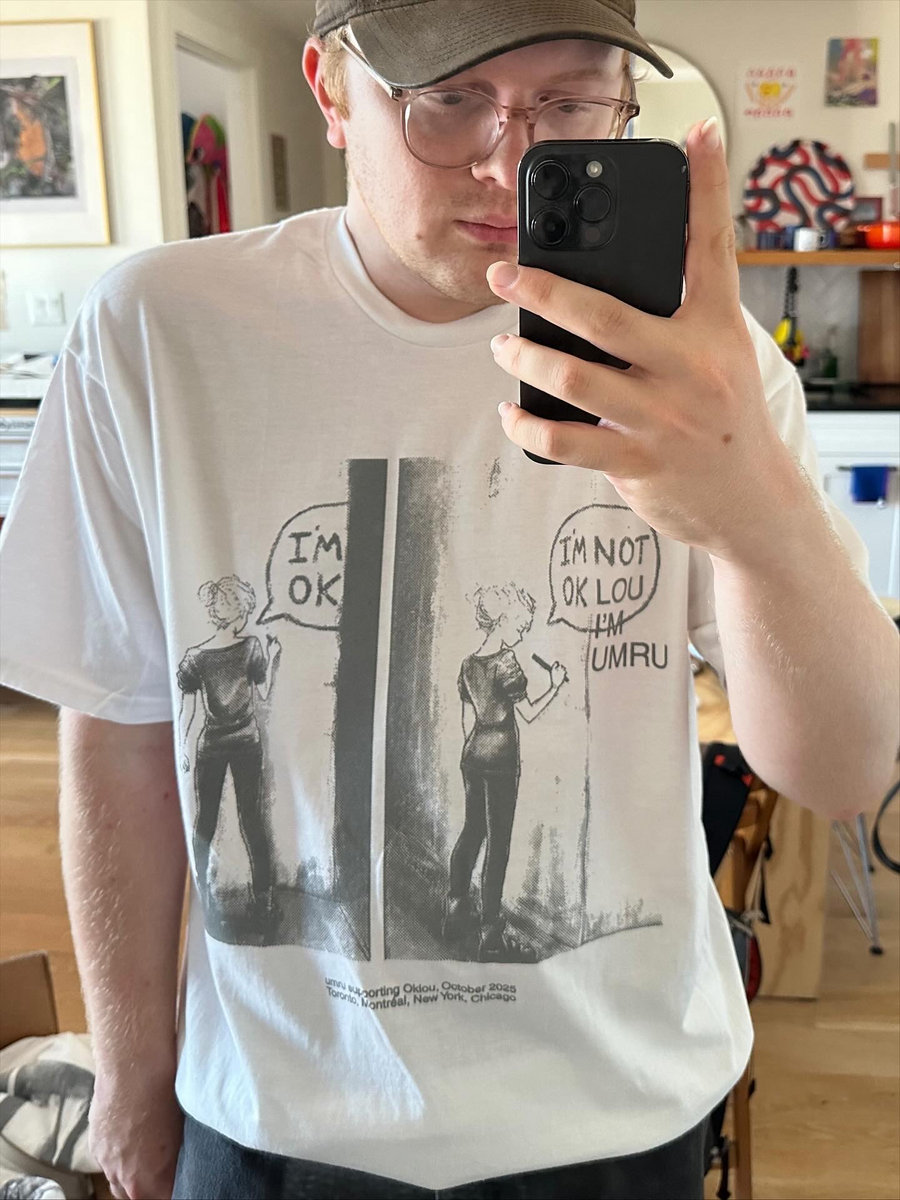 umru supporting Oklou 2025 tour T-shirt | umru