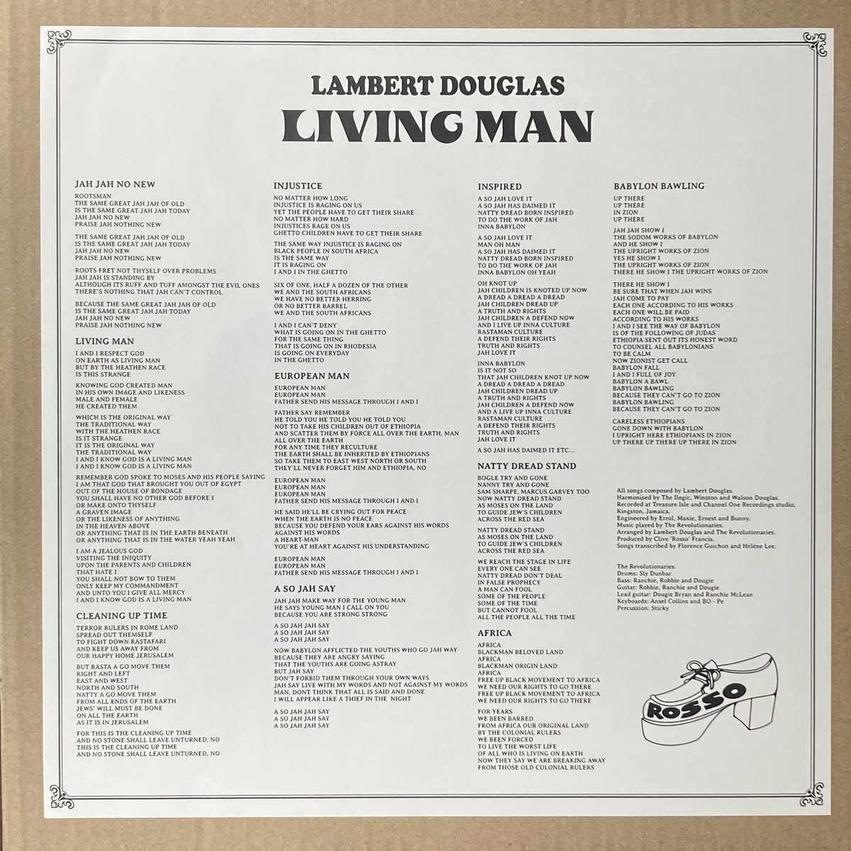 Living Man | Lambert Douglas | DEEP ROOTS REGGAE