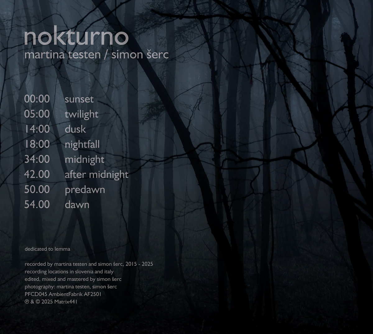 Nokturno | Martina Testen / Simon Šerc | Pharmafabrik