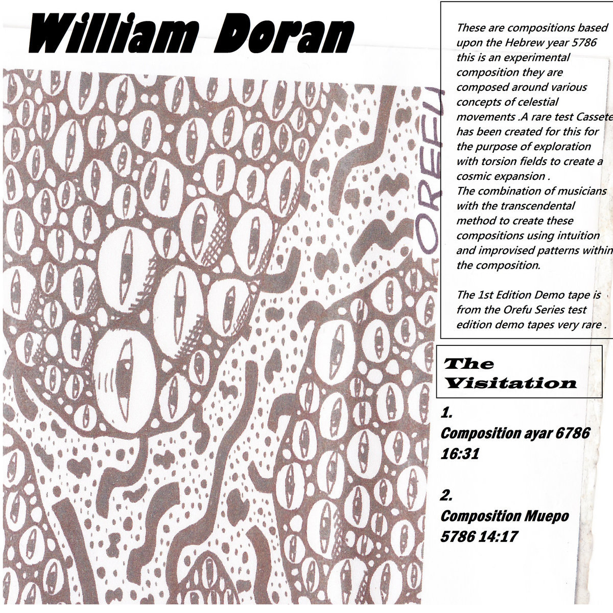 Compositions 5786 the visitation | William Doran Alpha research unit ...