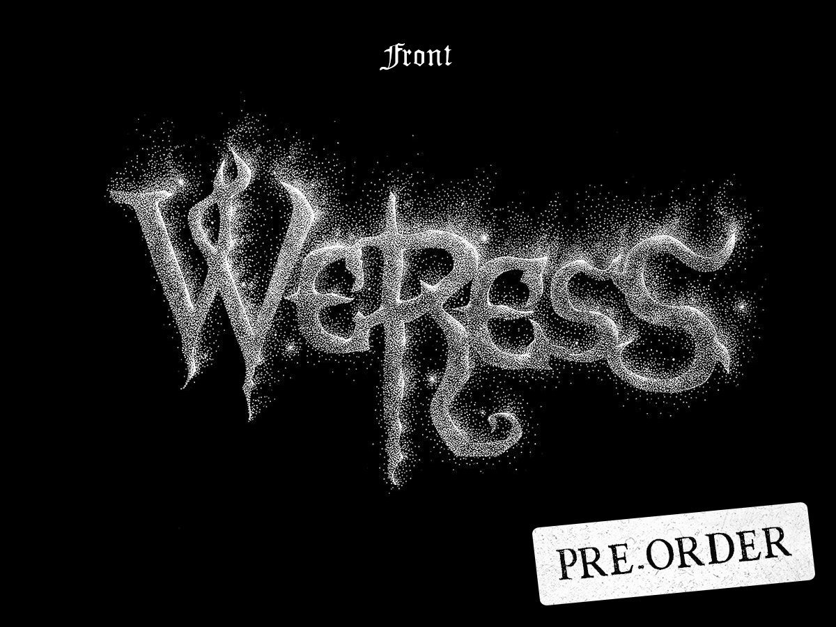 PRE-ORDER // Weress T-Shirt BLACK 'Pointillism' | Ancient King Records