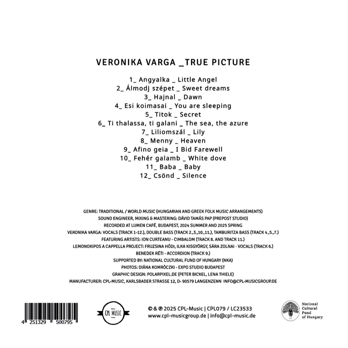 Veronika Varga - True Picture | CPL-Music