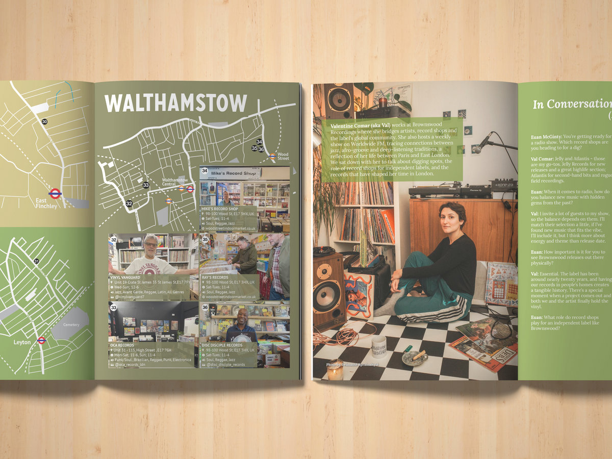 North & East London Record Shop Map 2025-2026 (TCZ003MAP🍂 ) | Time Capsule