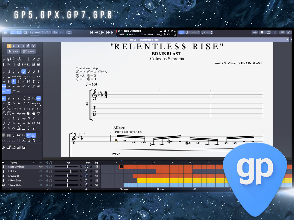 COLOSSUS SUPREMA ***OFFICIAL ALBUM TABS*** | BRAINBLAST