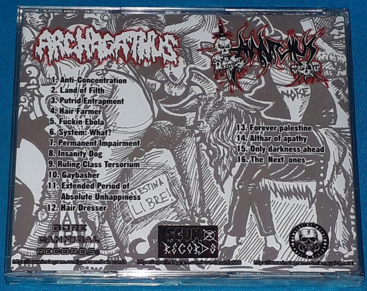 ARCHAGATHUS / ANARCHUS: Split CD | Rotten Foetus Records