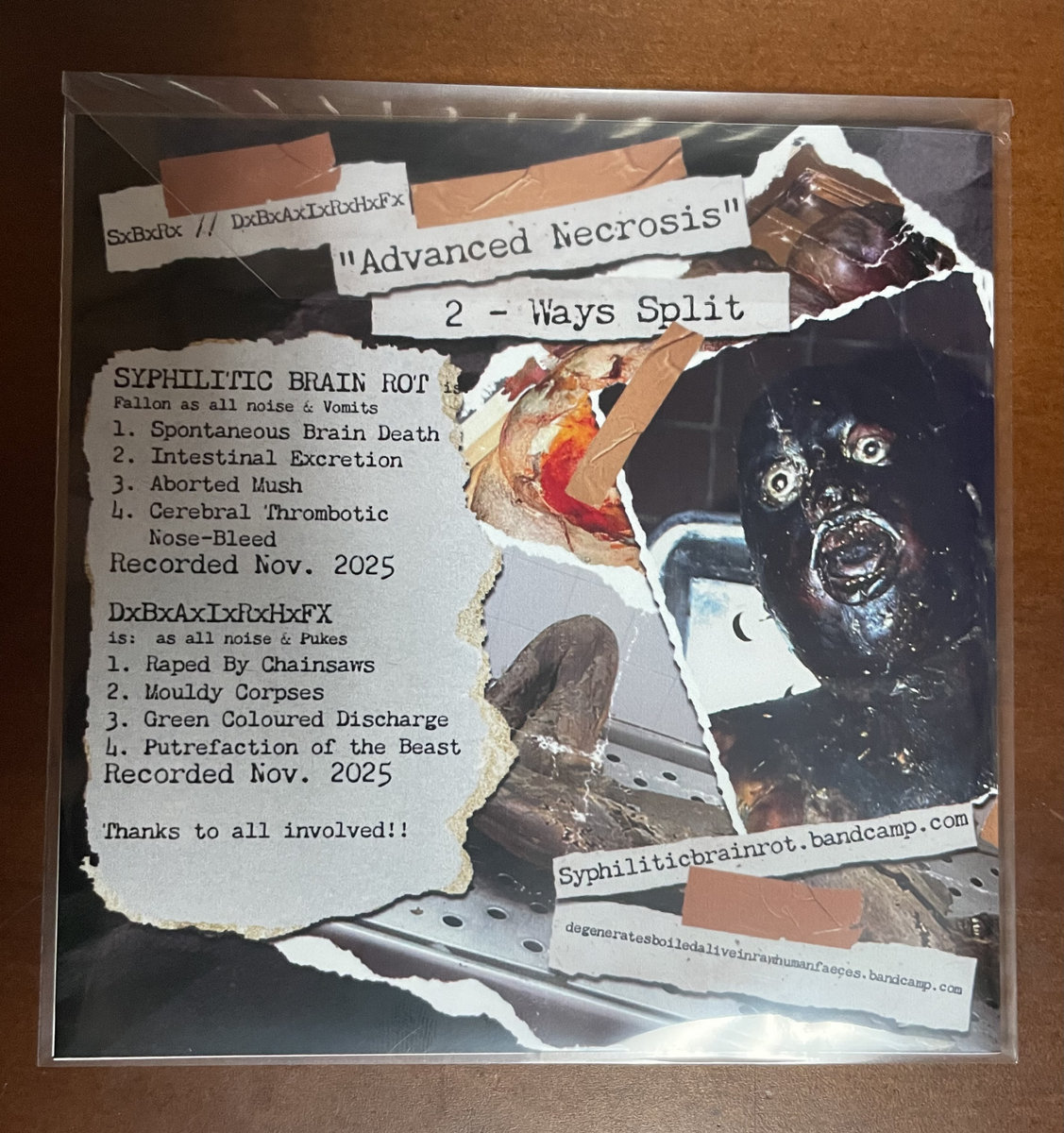 "Advanced Necrosis" (Split W/ Degenerates Boiled Alive In Raw Human ...