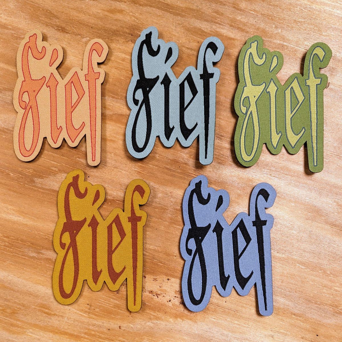 "Logo" die-cut patch (5 color options) | Fief