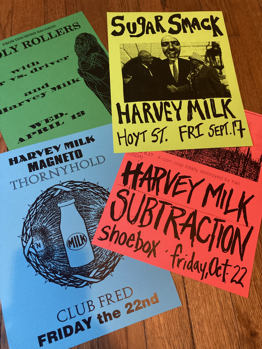 Harvey Milk complete double-sided flyer set | Chunklet Industries