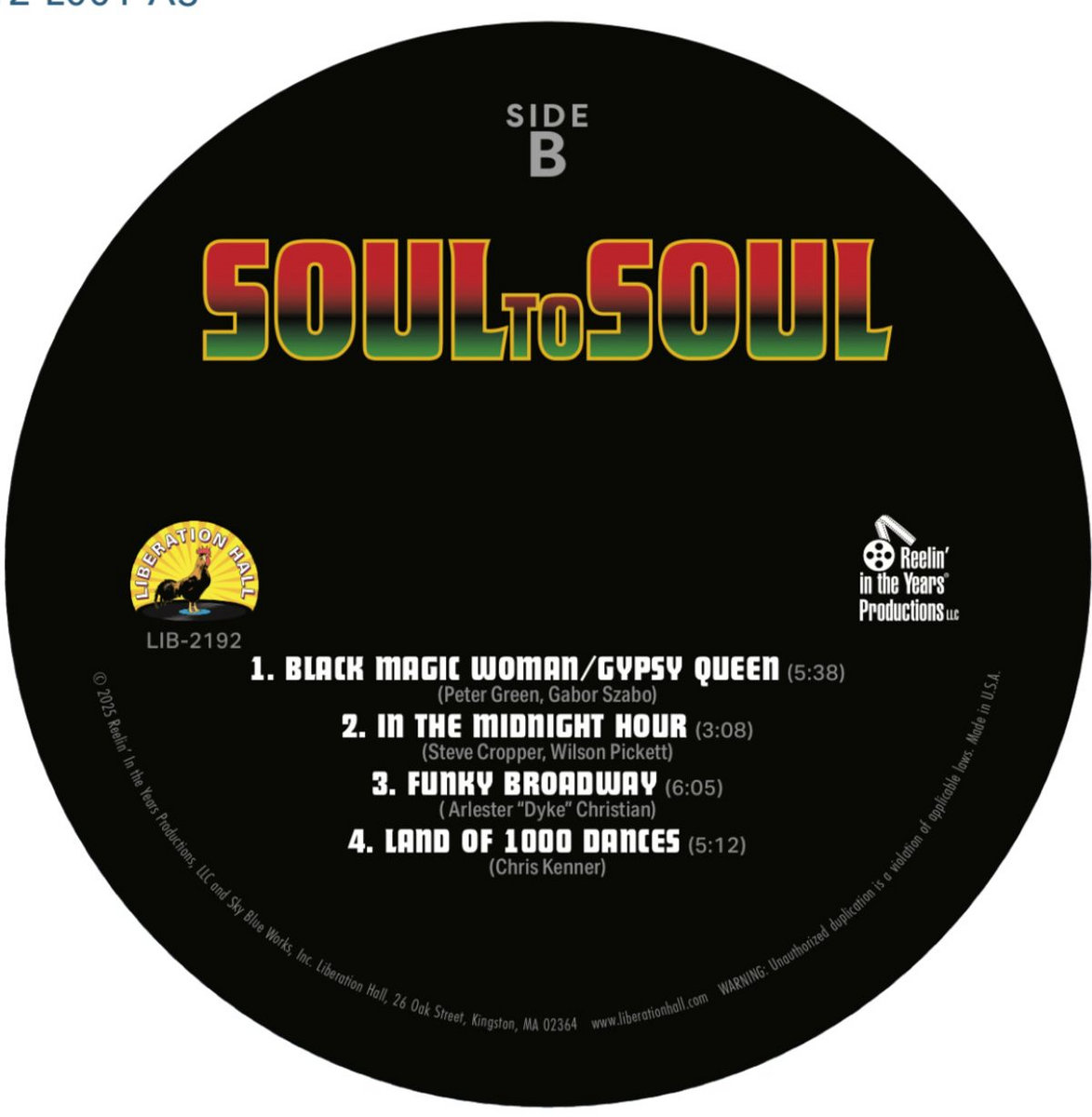 Soul To Soul: Music From The Original Soundtrack | Liberation Hall