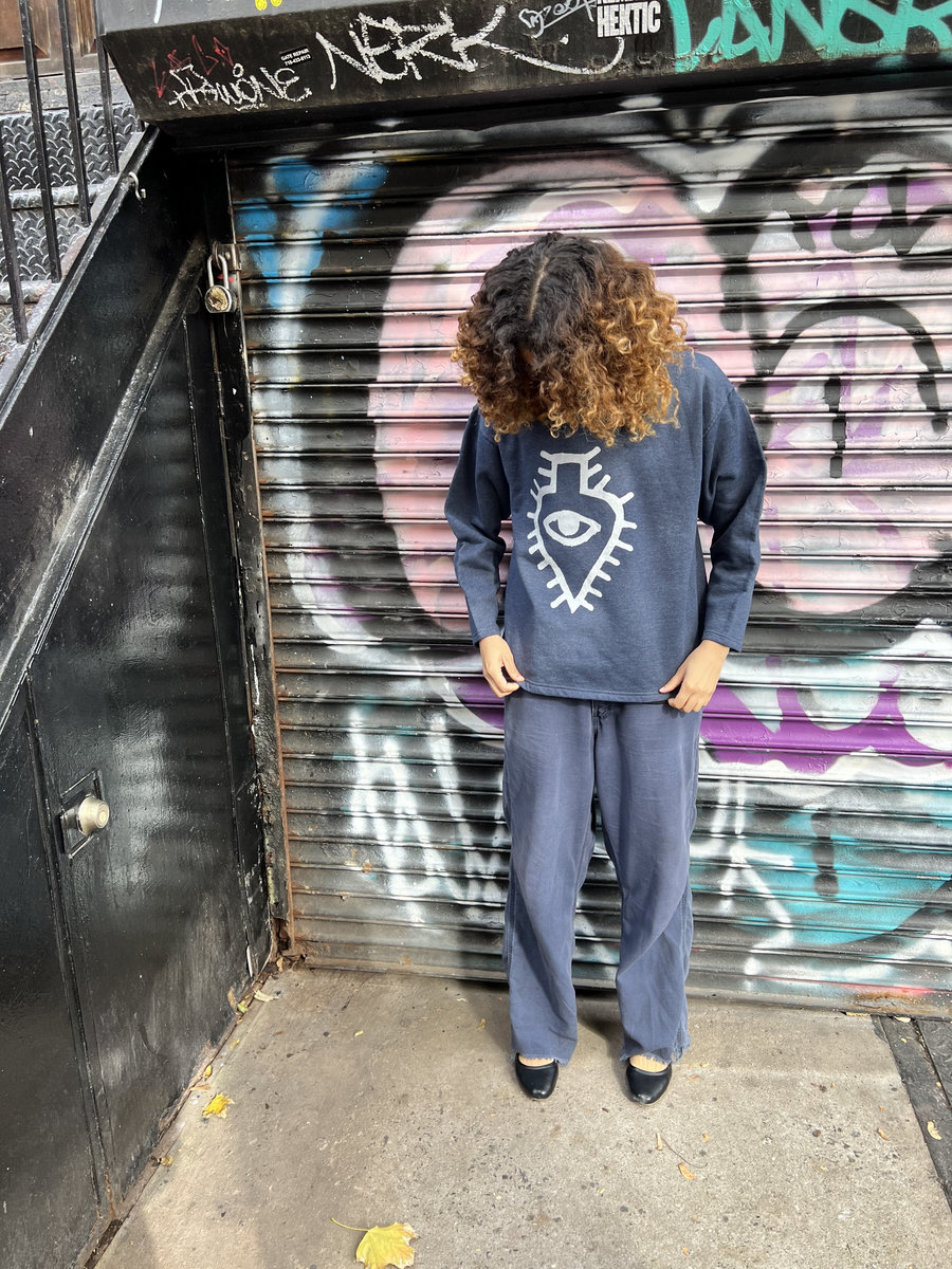 Luaka Grey Screenprinted Vintage Sweat - Large | Luaka Bop