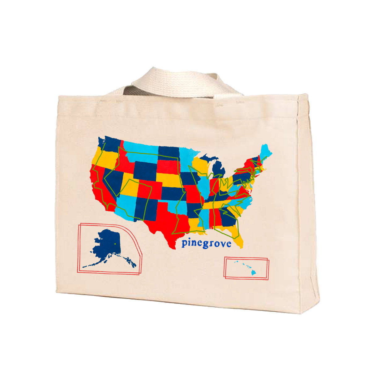 Map Tote Bag | Pinegrove