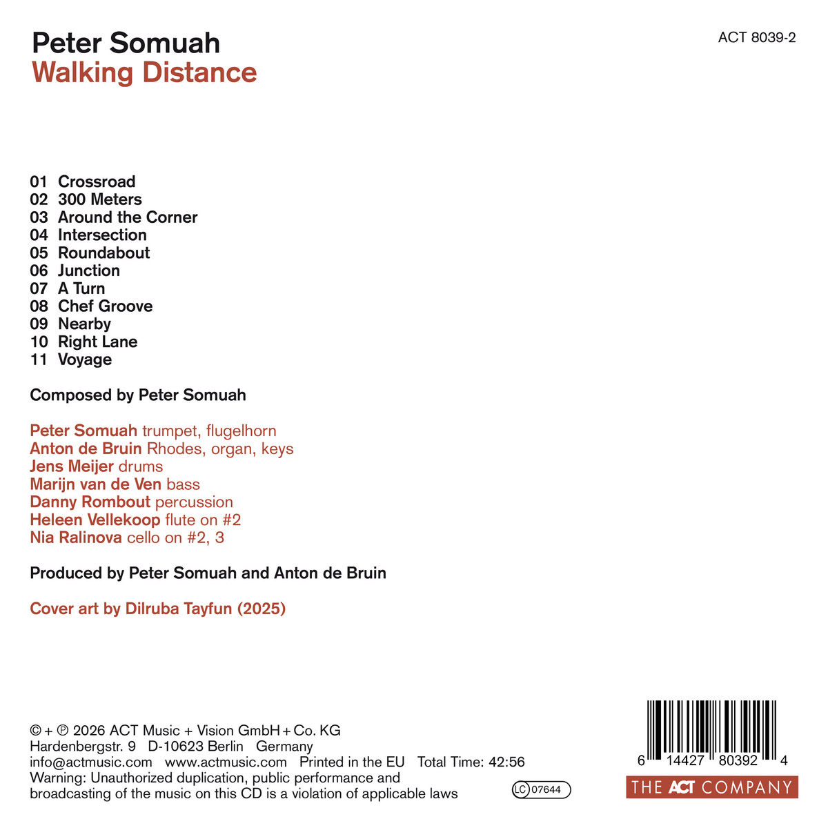 Walking Distance | Peter Somuah | ACT Music