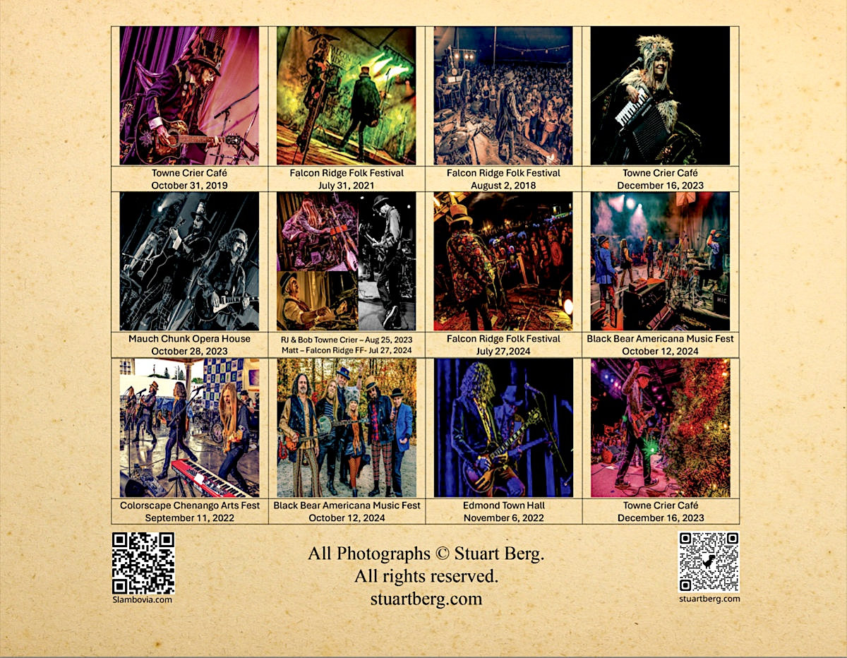 2026 Slambovian Calendar - Concert Photography by Stuart Berg | The ...