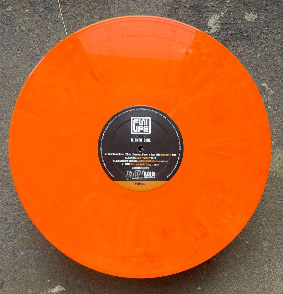 Jack Wax Presents Flat Acid Compilation Volume 7 | Acid Anarchists ...