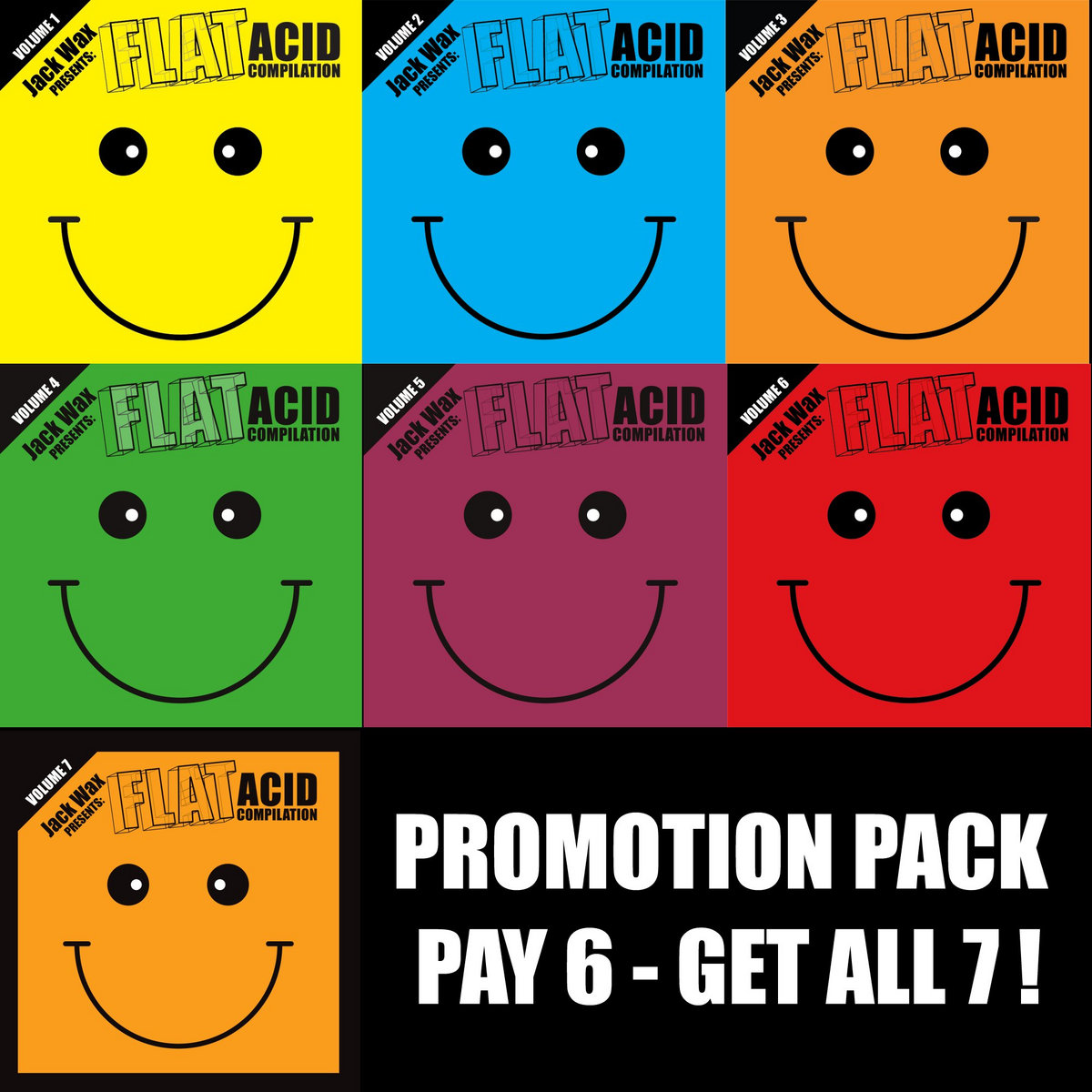 Jack Wax Presents Flat Acid Compilation Volume 7 | Acid Anarchists ...