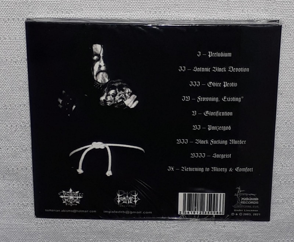 SARGEIST: Satanic Black Devotion - CD Digipak | Rotten Foetus Records