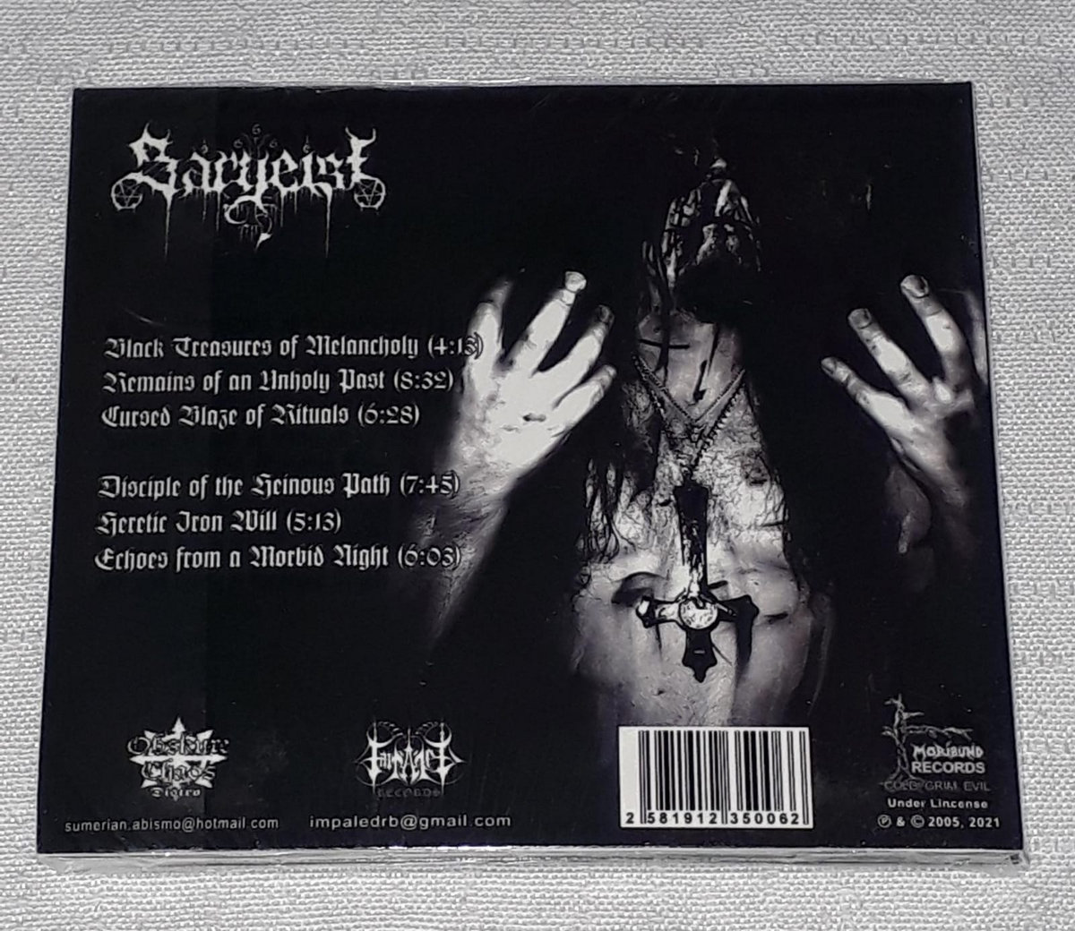 SARGEIST: Disciple Of The Heinous Path - CD Digipak | Rotten Foetus Records