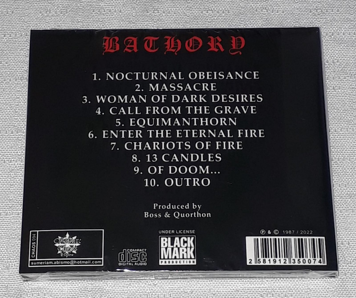 BATHORY: Under The Sign Of The Black Mark - CD Digipak. | Rotten Foetus ...