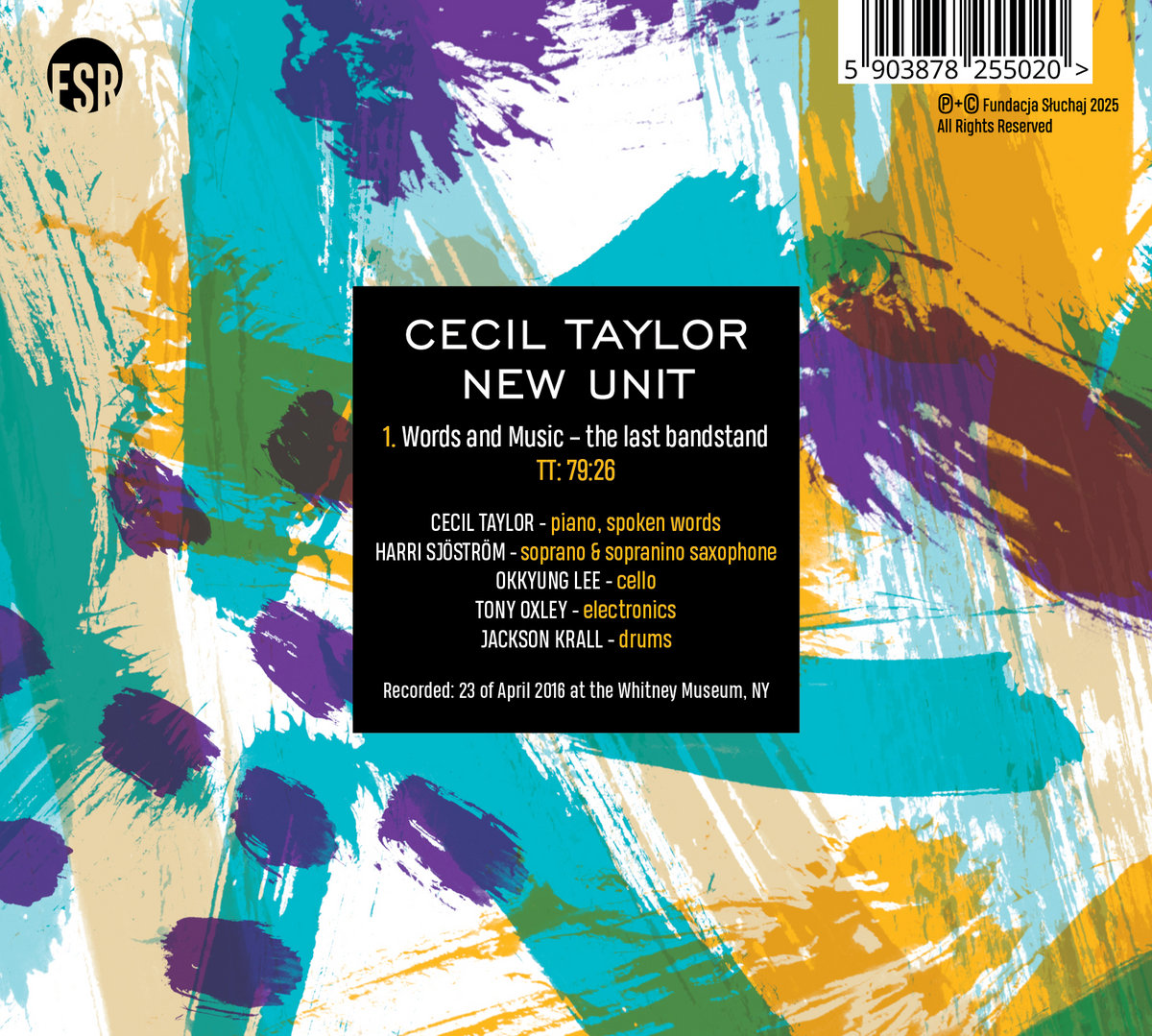 Words and Music the last bandstand Part 2 | Cecil Taylor New Unit feat ...