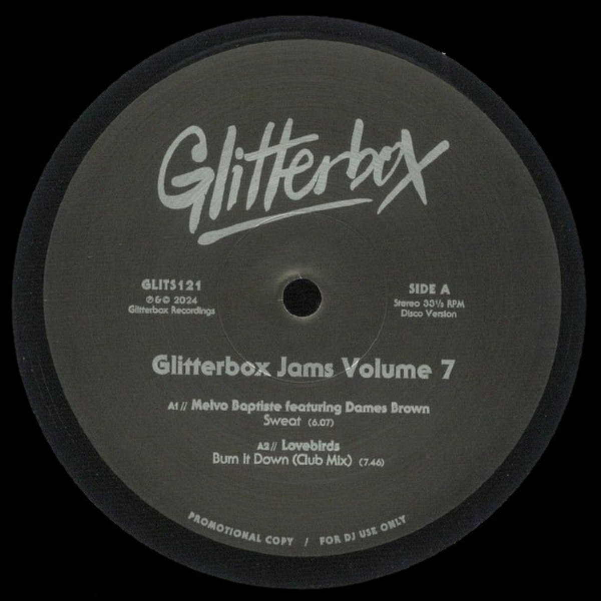 1 x 12" Vinyl - Glitterbox Jams Volume 7 (Lovebirds, Melvo Baptiste ...