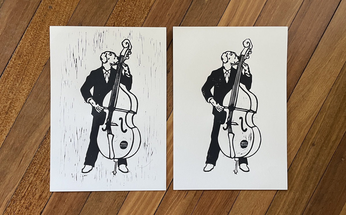 Sam lino print | 4000 Records