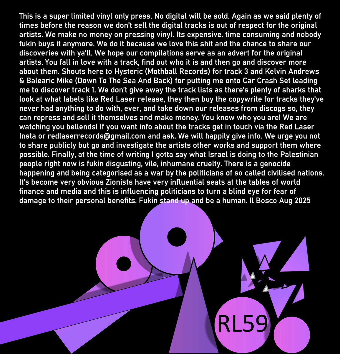 New Wave Banger From The Manctalo Disko | Il Bosco | Red Laser Records