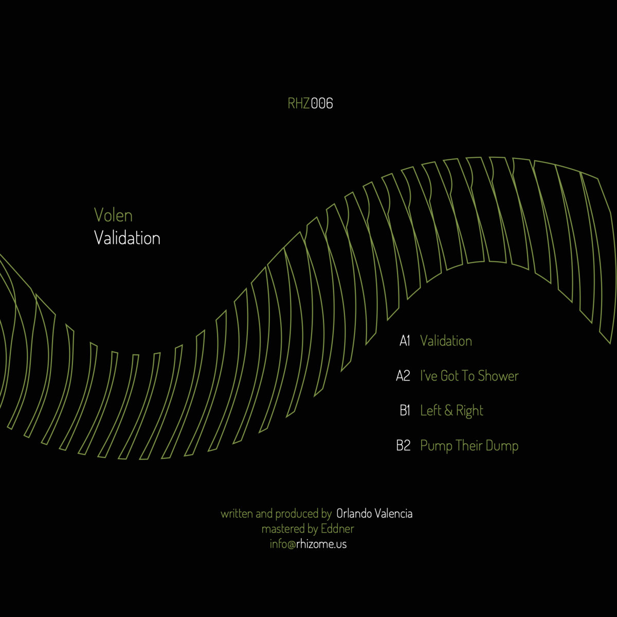 [RHZ006] Volen - Validation (vinyl only) | Volen | Rhizome