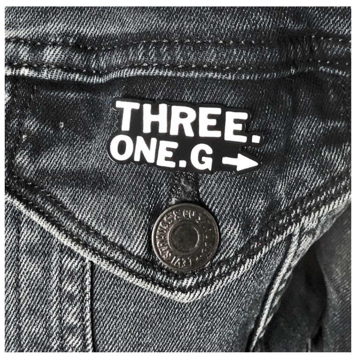 Three One G logo enamel pin | Three One G