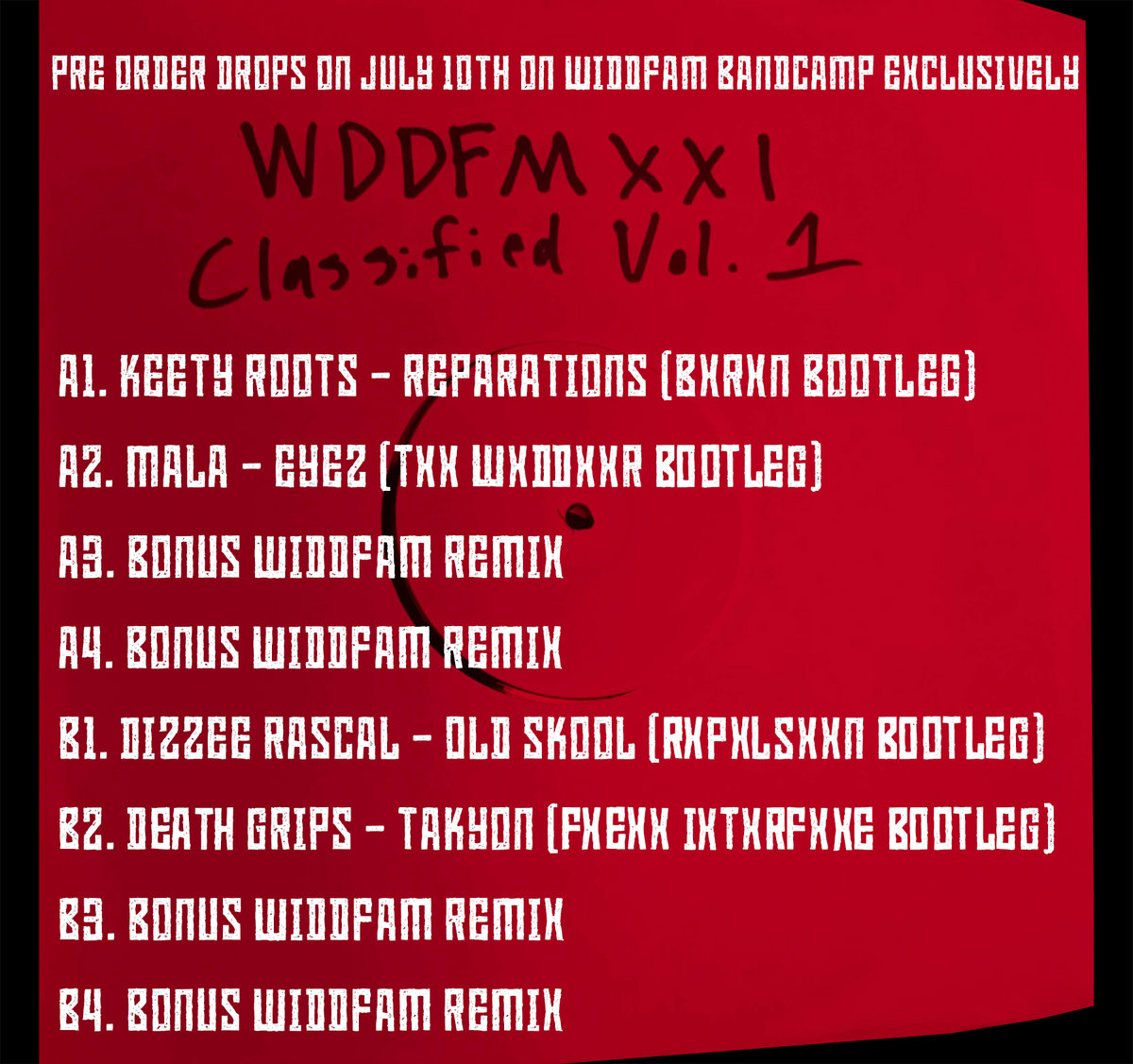 CLASSIFIED VOL 1. White Label | Various Artists | WiddFam