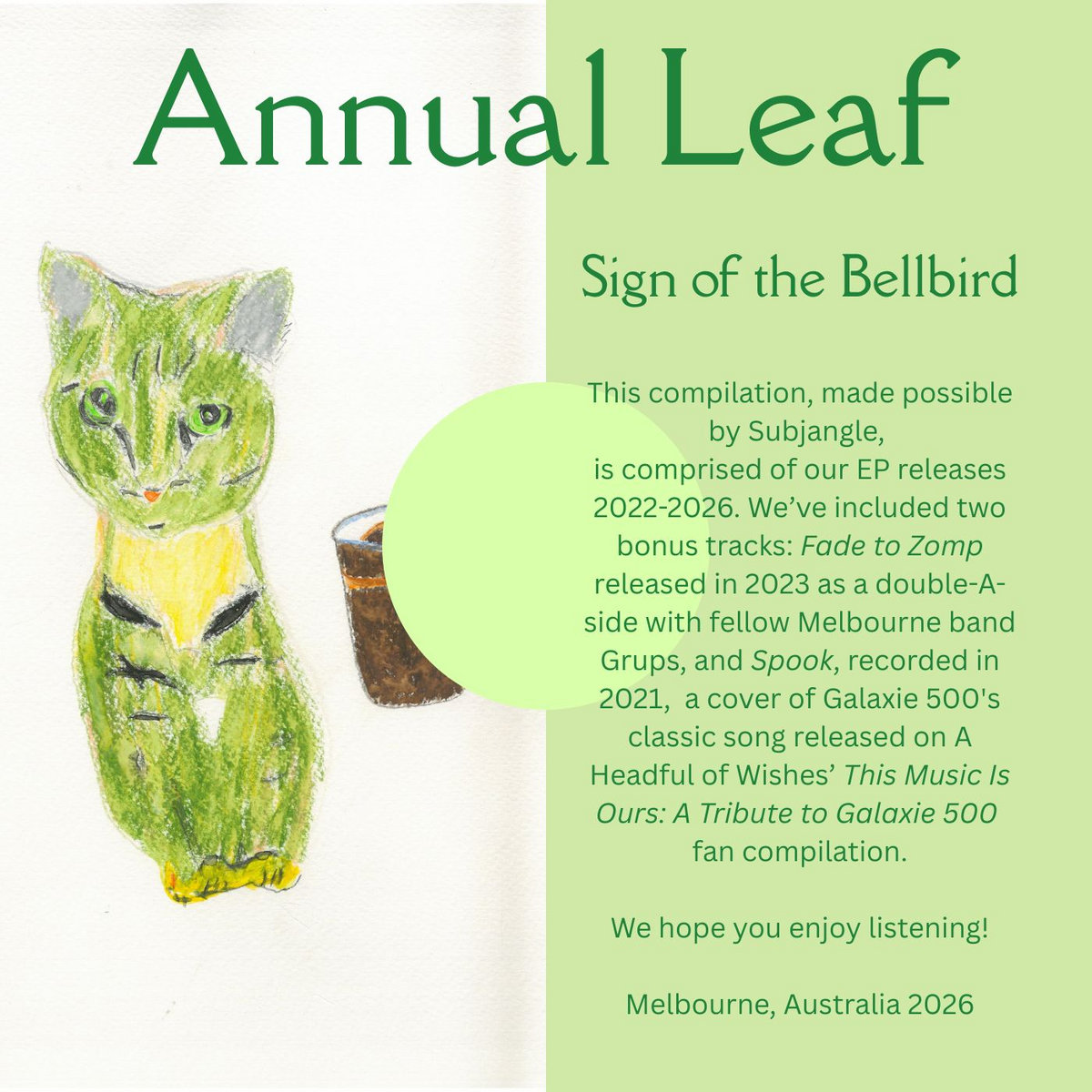 Sign of the Bellbird | Annual Leaf