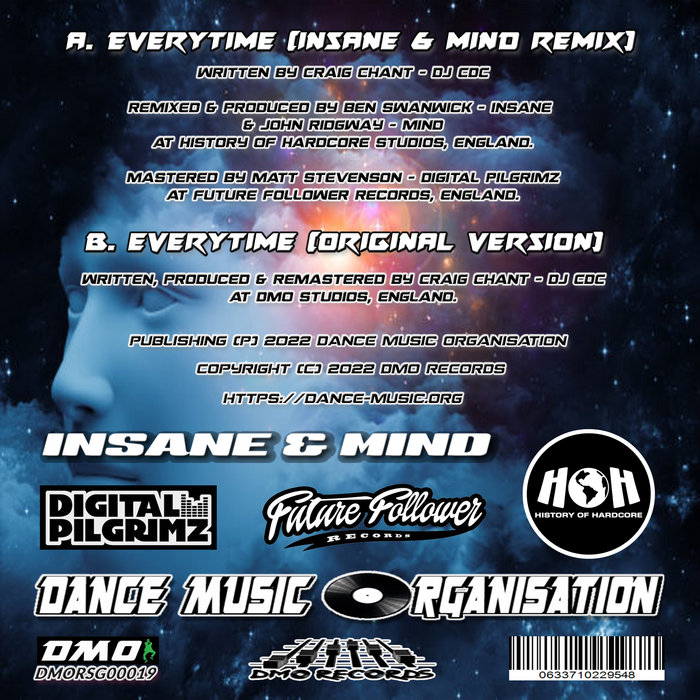 Everytime "Original Mix" Remastered | DJ CDC | Insane & Mind