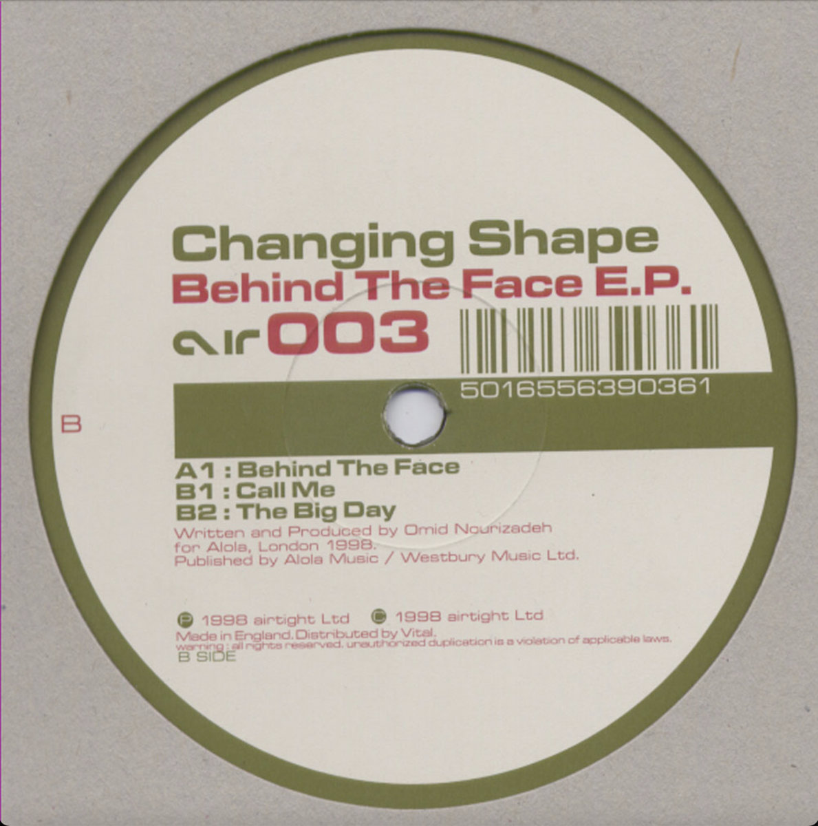 Behind The Face | Changing Shape | Airtight