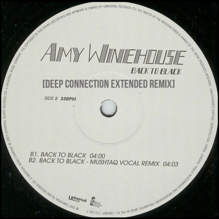 Amy Winehouse - Back To Black (Deep Connection Extended Remix) | Amy ...