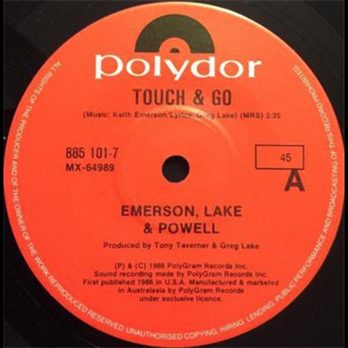 Touch Go | Emerson, Lake & Powell