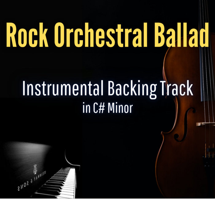 Orchestral Rock Instrumental Ballad in C# Minor | Jam BackingTracks