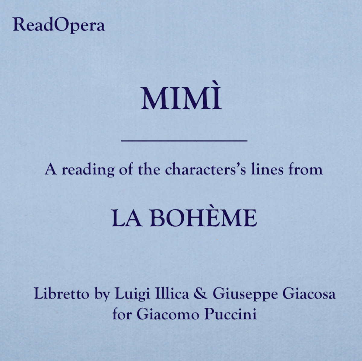 MIMÌ - La Bohème - Puccini | ReadOpera