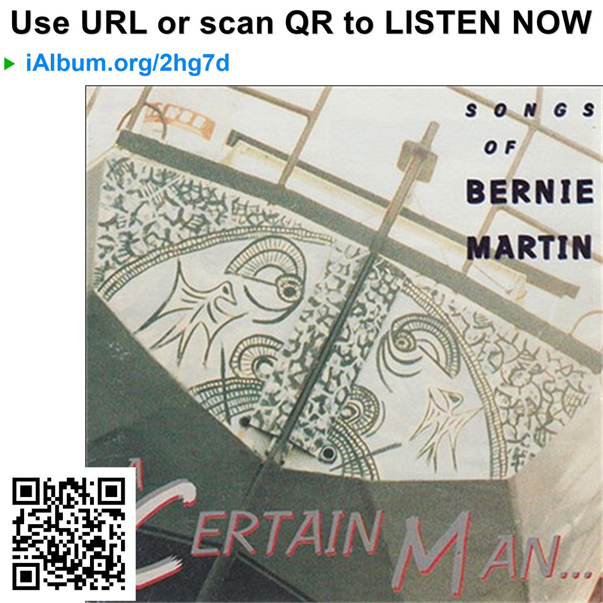 A Certain Man Songs Of Bernie Martin | Bernie Martin